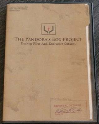 The Pandora's Box Project Backup Files And Exclusive Content DVD | eBay