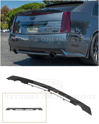 For 09-15 Cadillac CTS-V Sedan CARBON FIBER Rear Valance Diffuser ...