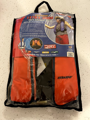 Stearns ULTRA 3000 FLOTATION DEVICE AUTOMATIC Safety Vest Life Jacket ...