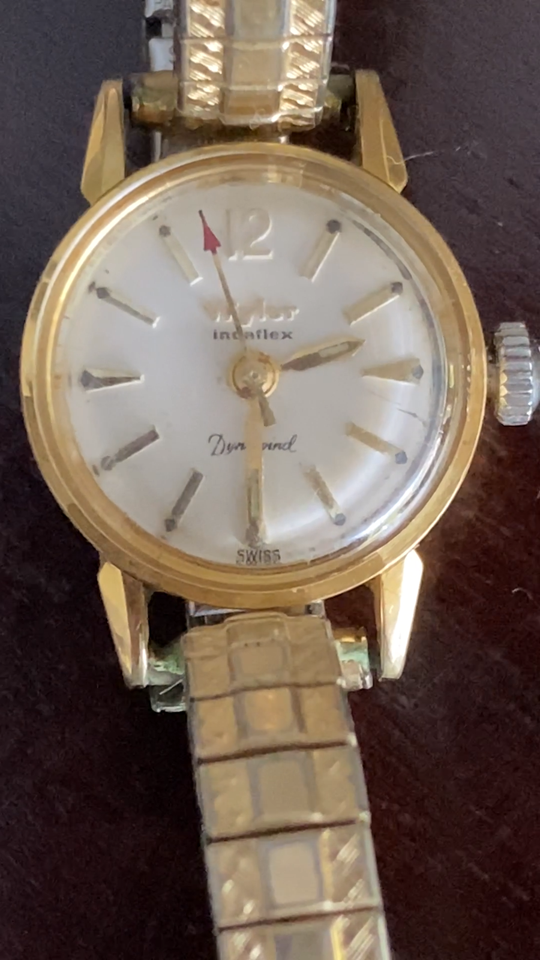 VINTAGE LADIES WYLER INCAFLEX WRIST WATCH, ETA 2365, KEEPING TIME ...