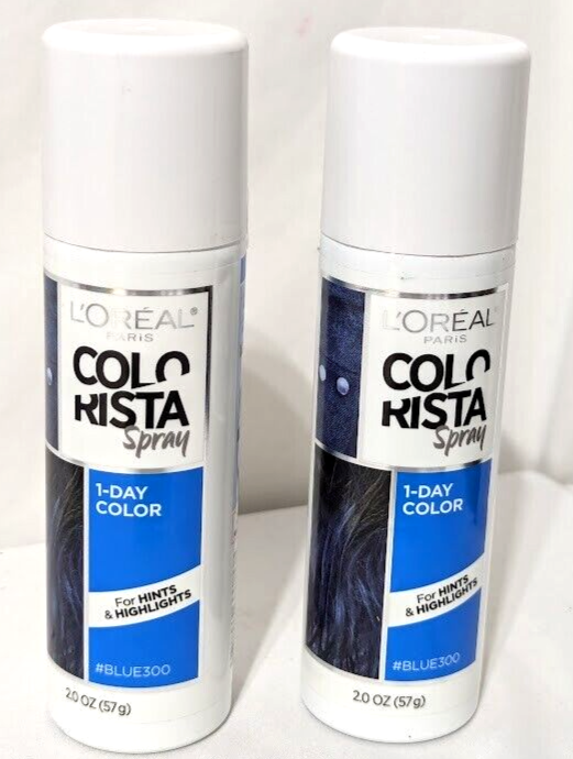 2 x L'Oreal Colorista 1-Day Temporary Hair Color Spray 2oz – CHOOSE ...