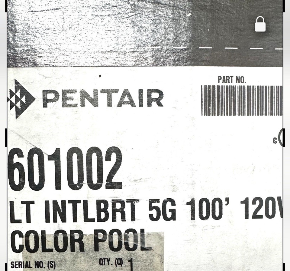 Pentair IntelliBrite 5G 100ft LED Color Pool Light 601002, SS face ring ...