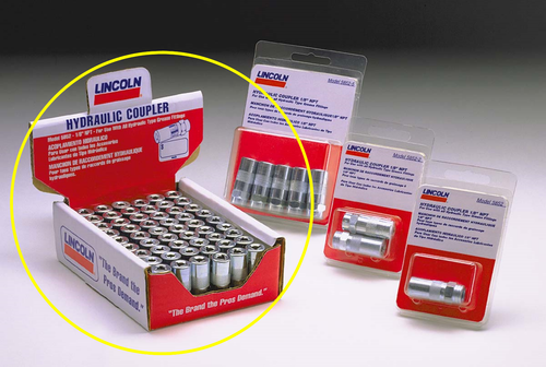 Lincoln 5852-54 54pk Hydraulic Couplers for Hand Operated Grease Guns ...