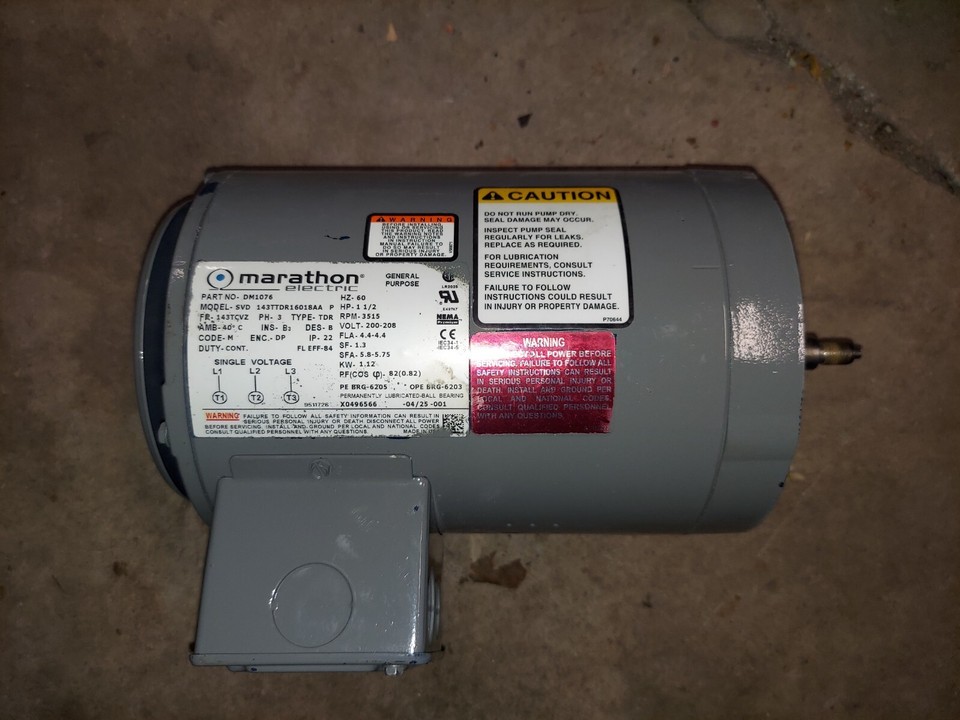 marathon motor 1 1/2 hp | eBay