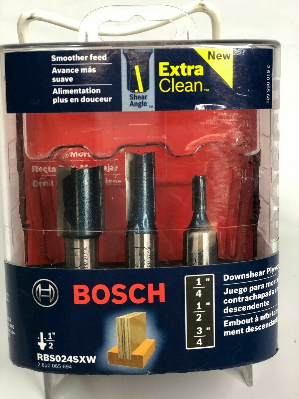 Bosch RBS024SXW Downshear Plywood Mortising Router Bit Set - for sale ...