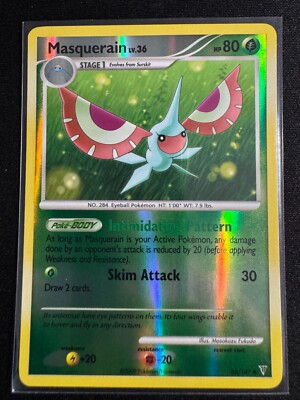 Pokemon TCG Masquerain 68/147 Reverse-Holo Platinum Supreme Victors ...