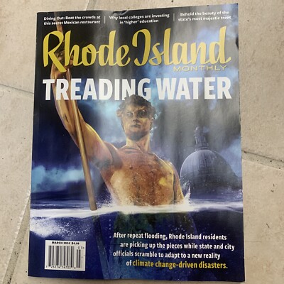 Rhode Island Monthly Treading Water March 2024 Magazine ~Free Shipping ...