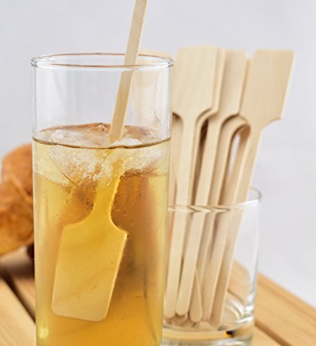 Green Product 6.25 Inch Wood Kayak Paddle Shape Sticks Wood Stirrer For ...