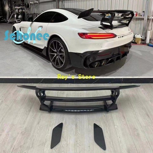 Carbon Fiber Rear Trunk Spoiler Wing For Mercedes Benz AMG GT GTR Black ...