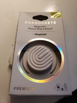 PopSockets Magnetic MagSafe Round Phone Grip & Stand for iPhone - White ...