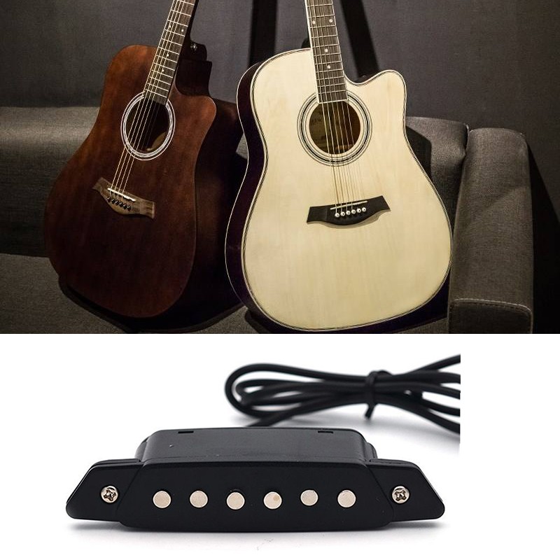 Acoustic Guitar Soundhole Magnetic Pickup Humbucker Passive With Power ...