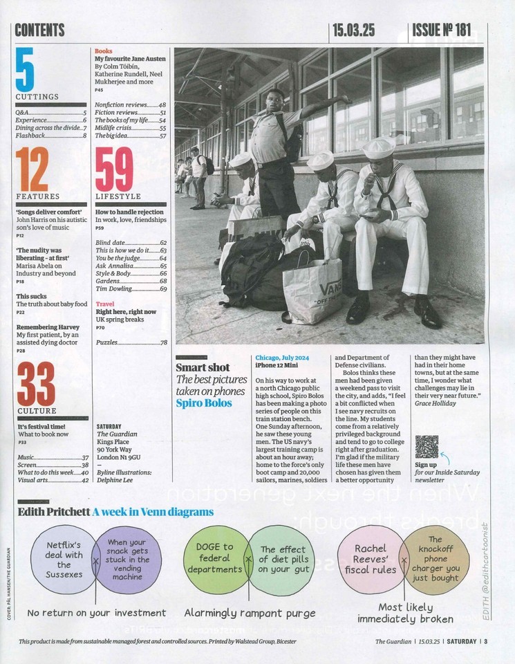 Guardian Saturday Magazine: Beatles, Olly Alexander, Marisa Abela ...