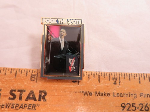 WILLABEE & WARD BARACK OBAMA ROCK THE VOTE PIN | eBay