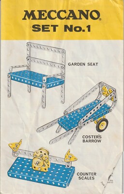 Meccano Set No. 1 - Vintage Manual | eBay Australia