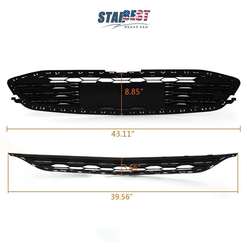 Fit For 2016 2017 2018 Chevy Malibu Front Bumper Cover & Upper and ...