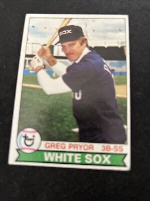 1979 Topps Rookie RC Card #559 Greg Pryor Chicago White Sox Vg Creases ...