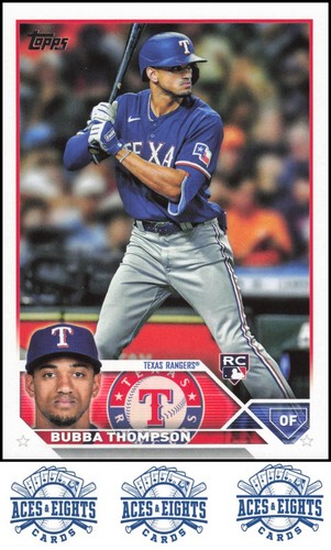 2023 Topps Bubba Thompson Rookie RC Texas Rangers #597 | eBay