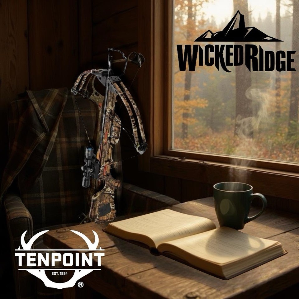 Wicked Ridge 10-Point Invader HP Crossbow + Case & 12 Arrows Made in ...