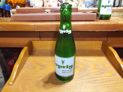 Vintage Sprig Soda Bottle Never Too Sweet Duraglas 7 oz Los Angeles CA ...