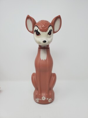 Vintage Bambi Disney Soaky Container Palmolive 1960s Toy Decor Figurine ...