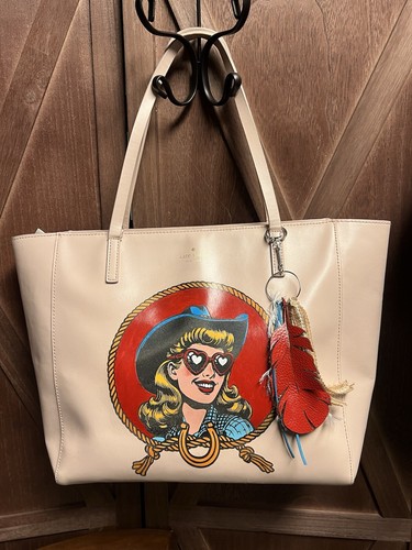 Kate Spade Custom Painted Handbag Retro Cowgirl | eBay