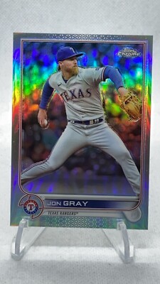 2022 Topps Chrome Update Jon Gray Refractor 031/299 Texas Rangers ...