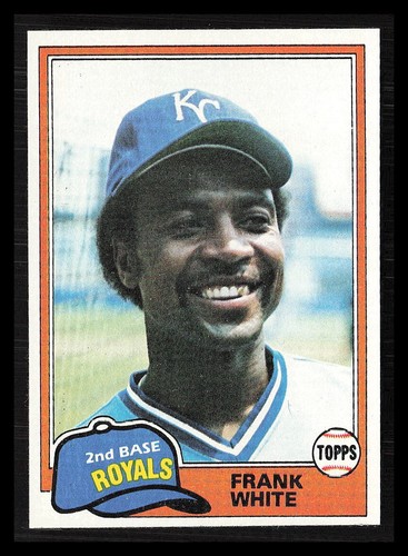 Frank White 1981 Topps #330 Kansas City Royals | eBay