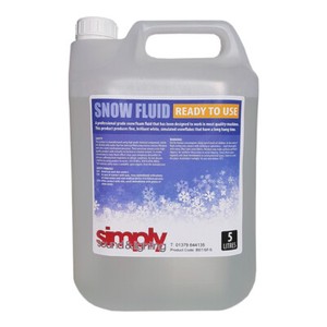 1 x High Quality Snow Fluid 5L Liquid Suitable Most Snow Machine Large ...