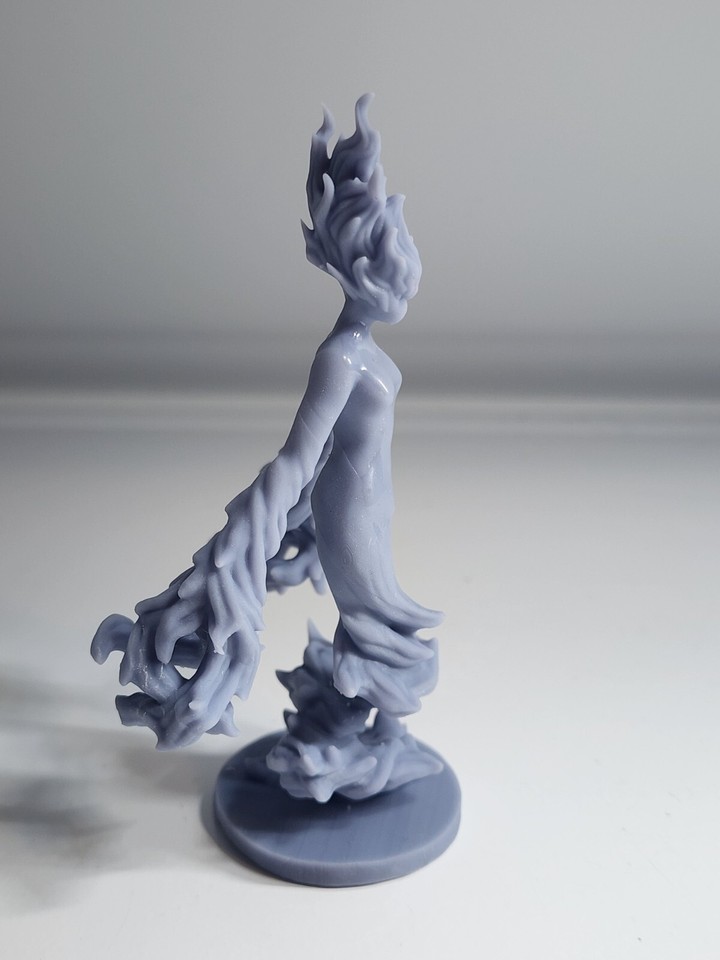 3D Printed Resin FLARE ELEMENTAL Mini Figurine Bust Statue Myth ...