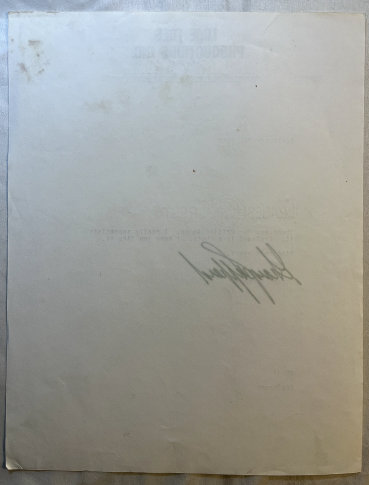 VTG George Peppard TV Actor 'The A-Team' Autographed Letter Signed | eBay