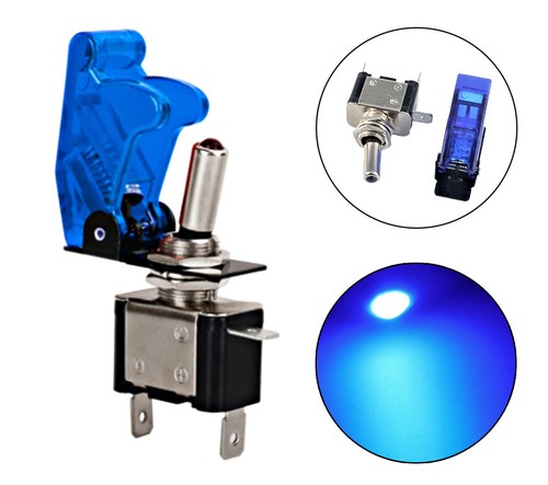 LED Light Toggle Switch Cover ON/OFF Fits Car Truck Lights with Blue ...