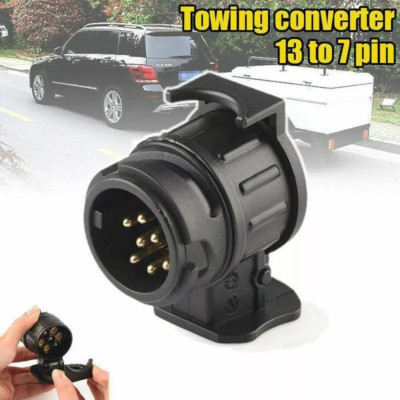 13 to 7 Pin Trailer Truck Electric Towing Converter Tow Bar Plug ...