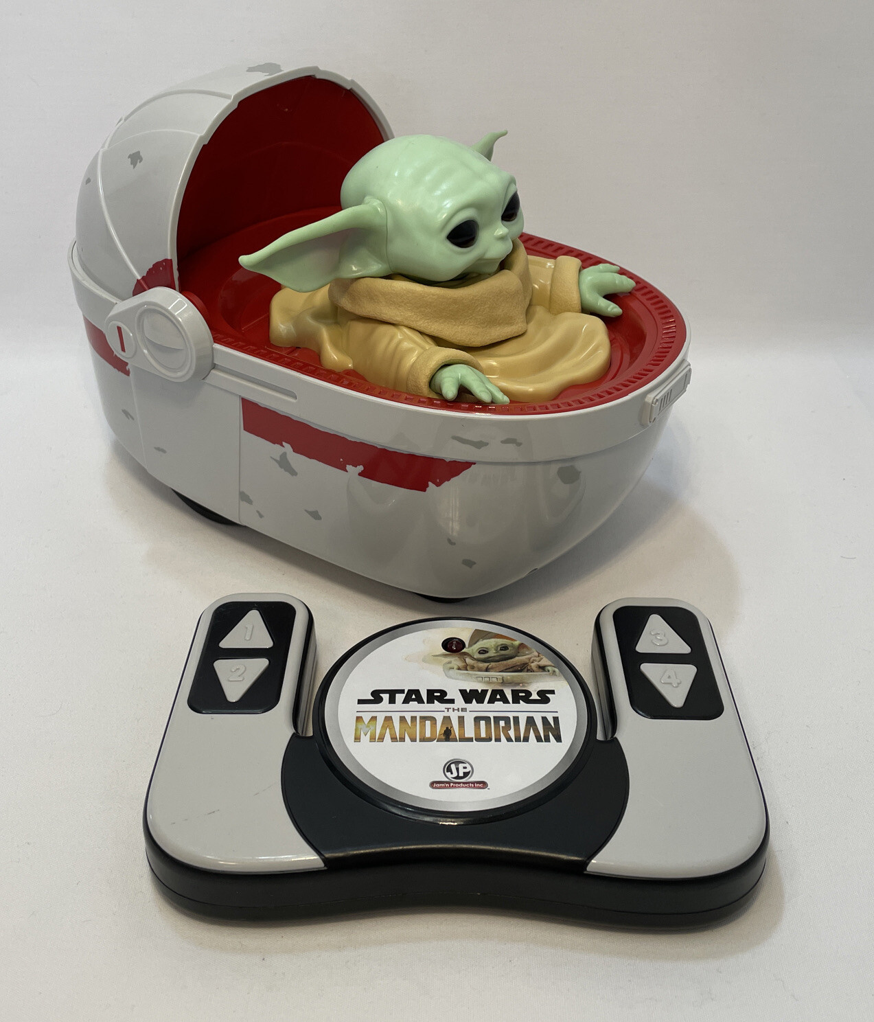 Star Wars Mandalorian Baby Yoda 9" Grogu &Hover Pram Radio Remote ...