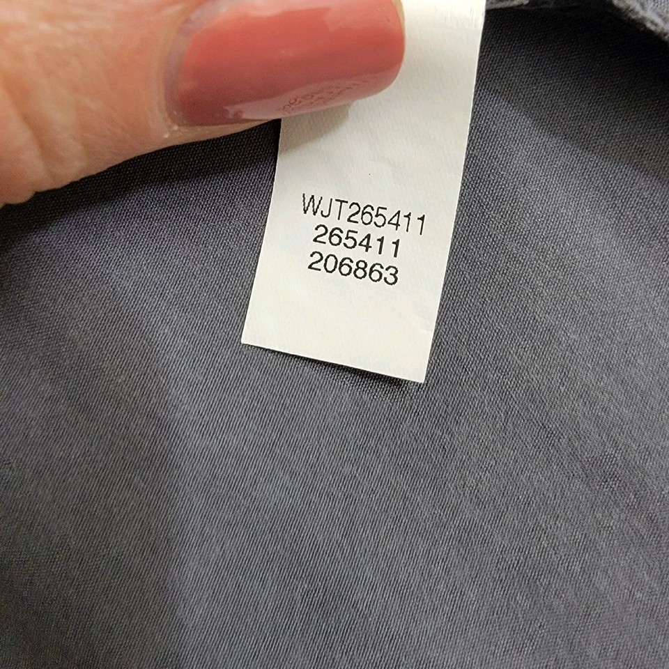 J. Jill Fit Water-Resistant Hooded Anorak Plus Size 2x Grey Pockets ...