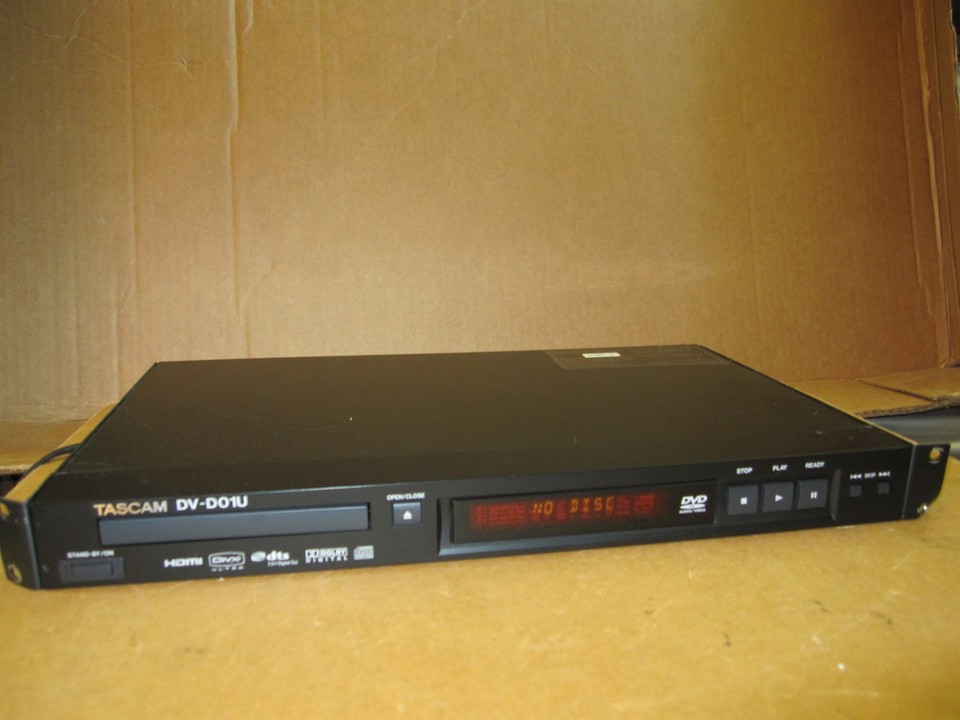 TASCAM DV-D01U Rackmount DVD Player *No Remote* Works | eBay