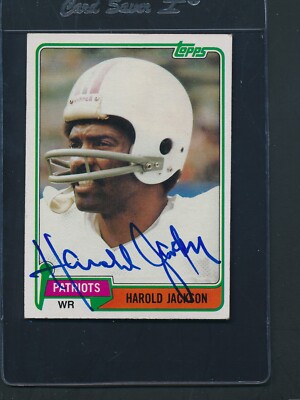 1981 Topps #311 Harold Jackson Patriots Signed Auto *E2123 | eBay