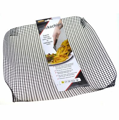 QUICKACHIPS MESH CHIP TRAY Oven Baking Bake Crisper Non Stick Basket ...