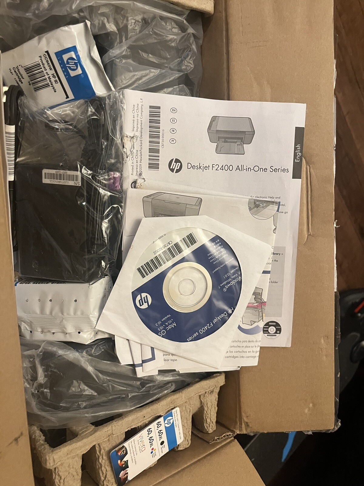 HP Deskjet F2480 All-In-One Inkjet Printer for sale online | eBay