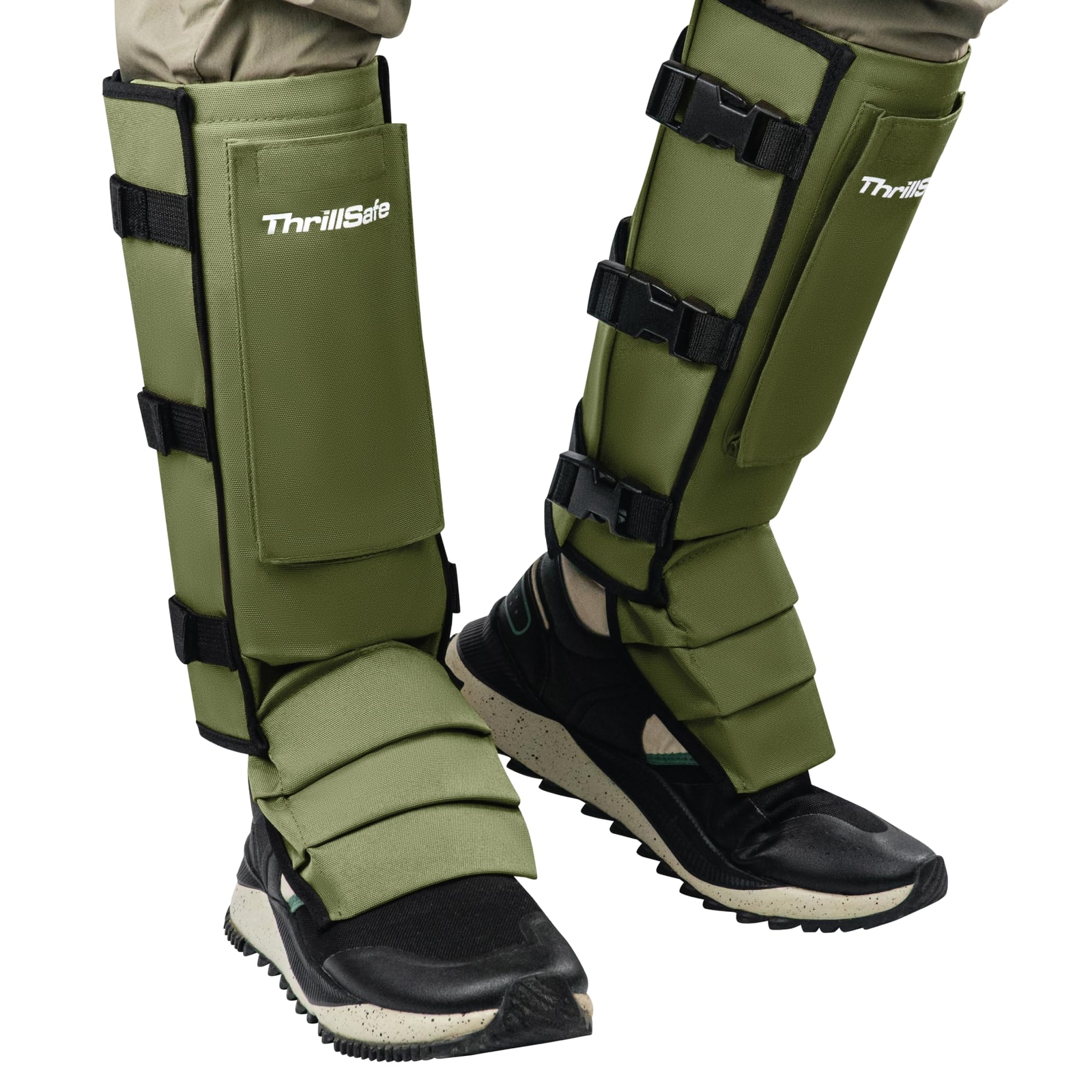 Waterproof Snake Gaiter for Men Olive Drab Adjustable Size Snake Bite ...