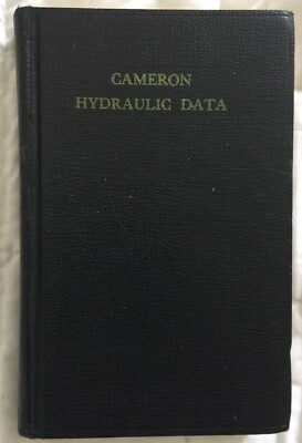 Cameron Hydraulic Data edited by G.V. Shaw (1970 - 14th Edition) | eBay