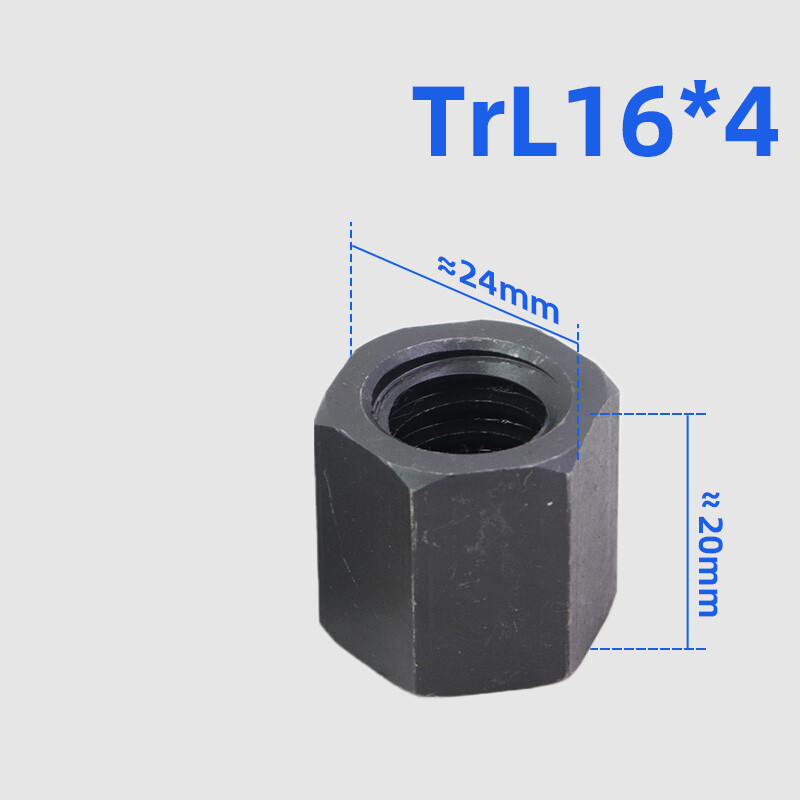 45# Steel Hexagon Trapezoidal Nut T12 - T45 Thread for Lead Screw Rod ...