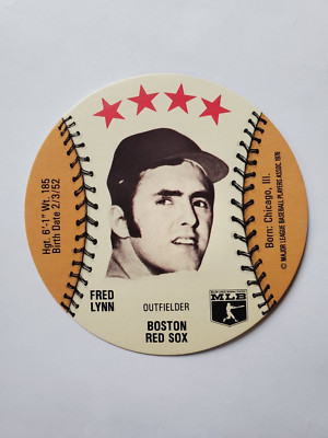 1976 MLB MSA CRANE Baseball Disc Isaly's & Sweet William FRED LYNN ...