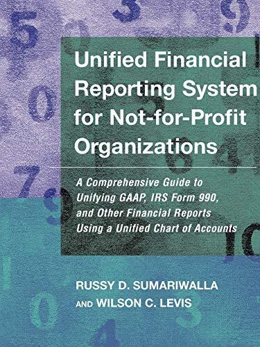 UNIFIED FINANCIAL REPORTING SYSTEM FOR NOT-FOR-PROFIT By Russy D ...