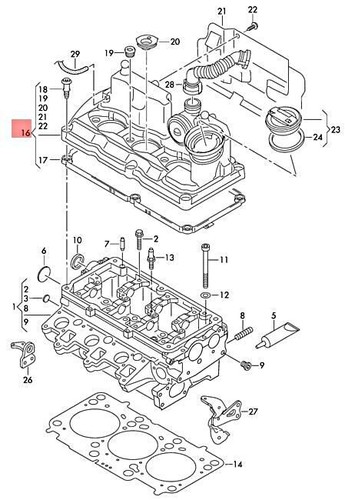 VW SEAT SKODA POLO DERBY VENTO-IND CYLINDER HEAD COVER 03P103469A NO🇺🇸 ...