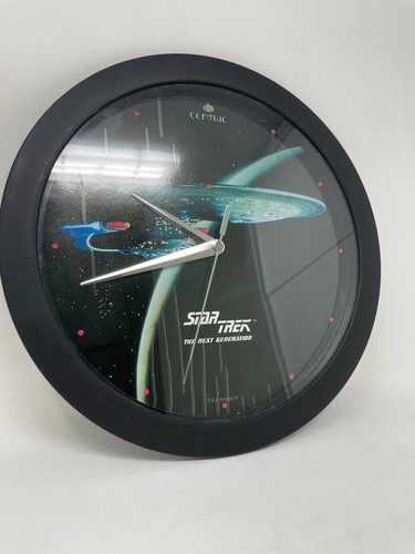 Vintage 1992 Star Trek THE NEXT GENERATION 11” WALL CLOCK: Centric ...