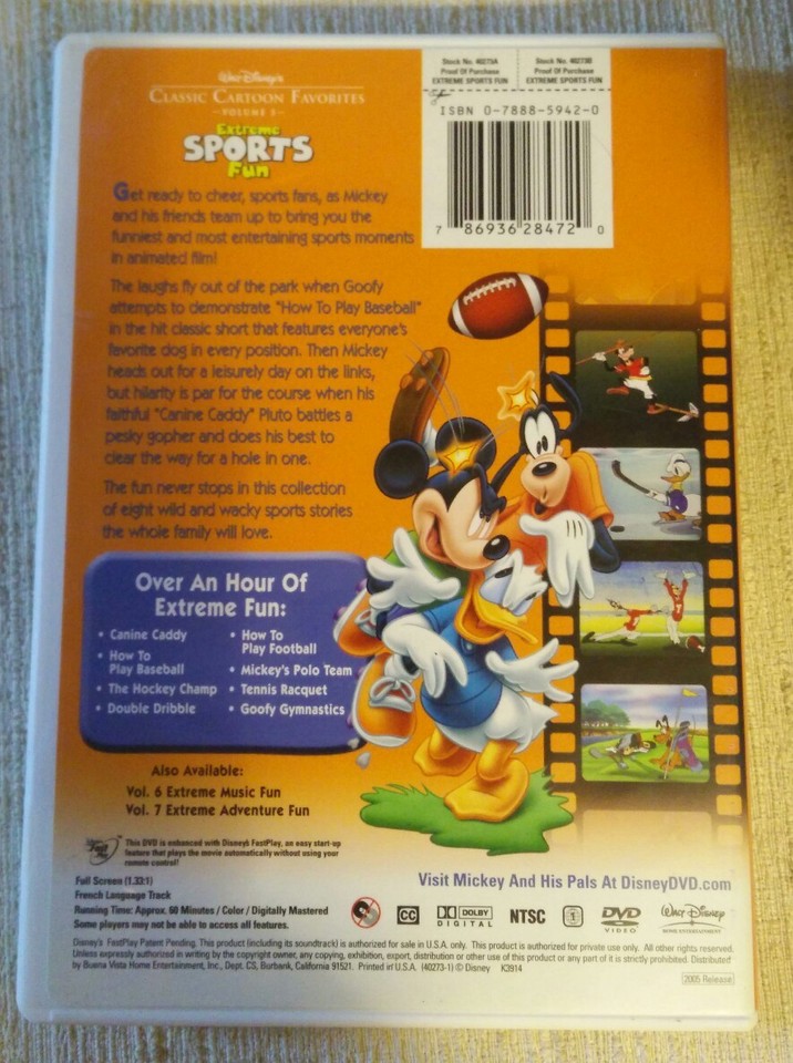 Walt Disneys Classic Cartoon Favorites - Volume 5: Extreme Sports Fun ...