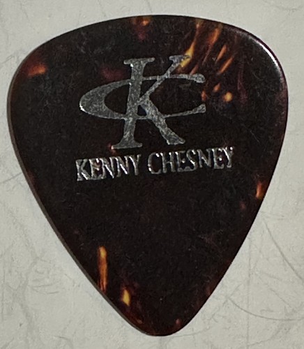 Kenny Chesney Silver on Tort Double Sided Tour Guitar Pick Plectrum | eBay