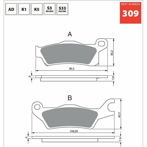 Can Am Outlander Max 800 R 4x4 13-14 Sinter Off Road Front Left Brake ...