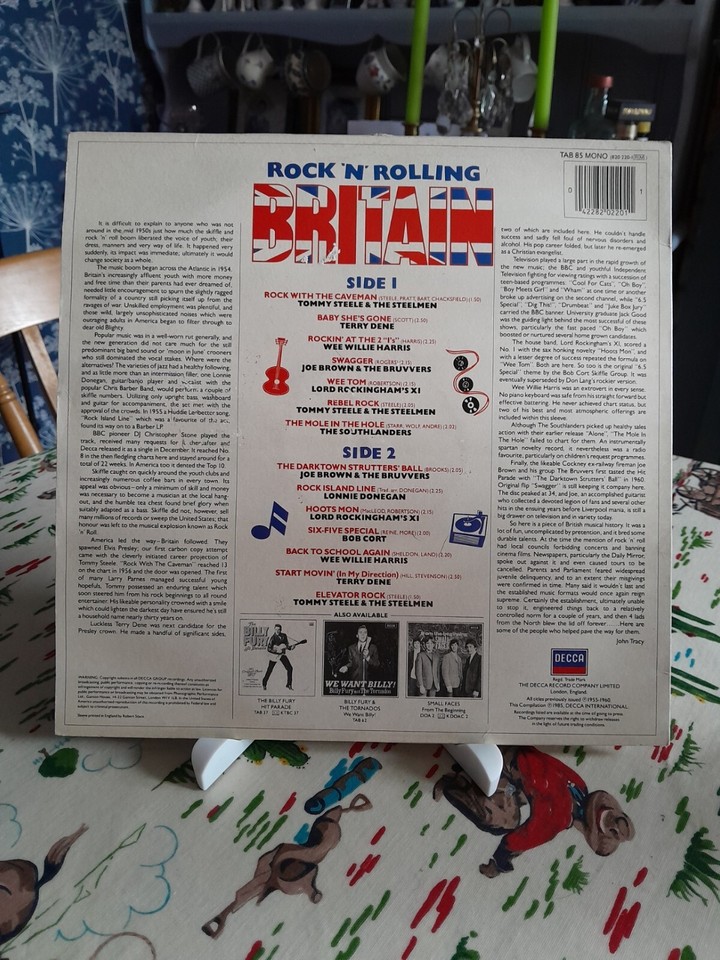 Various Artists: Rock 'N' Rolling Britain (1985) Mono Vinyl LP TAB 85 ...