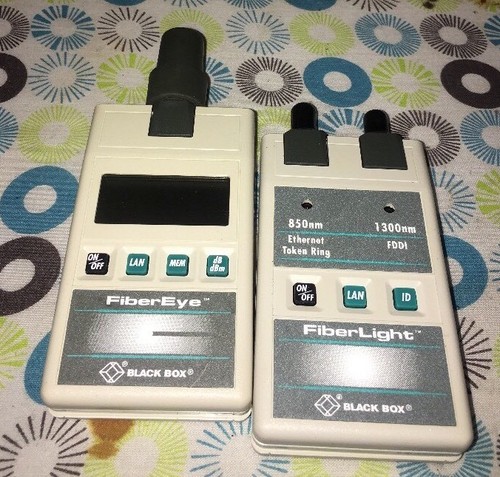 Black Box Microtest FiberLight FiberEye MM Fiber Optic Loss Test Kit | eBay